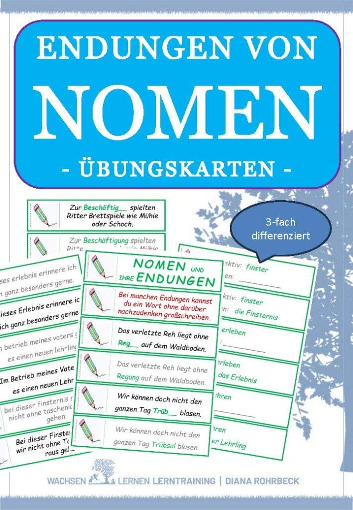 Nomen Endungen - Wachsenlernen | Lerntraining | Diana Rohrbeck
